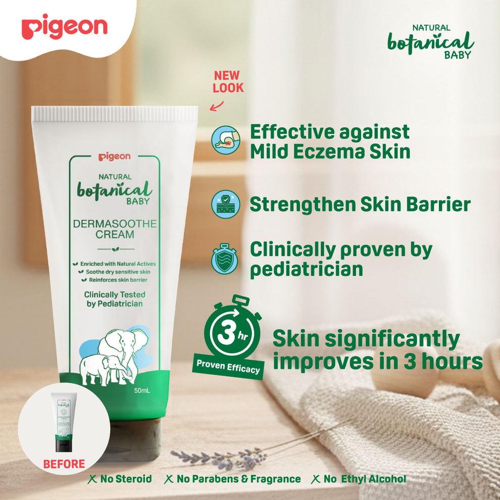 Pigeon Natural Botanical Baby Dermasoothe Cream 50ml – Pigeon Singapore