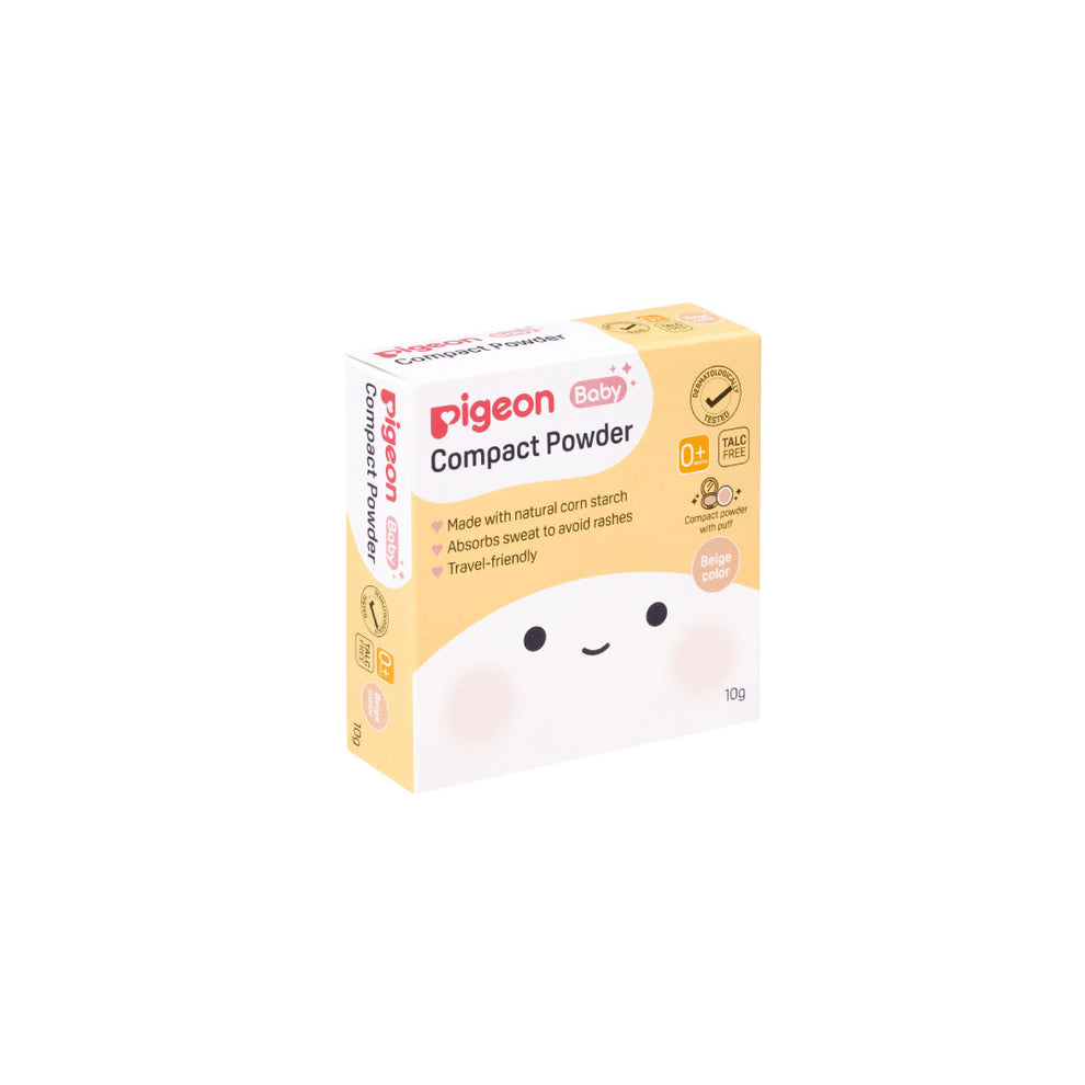 Pigeon Pigeon Baby compact powder with puff (Beige Color) – Pigeon ...