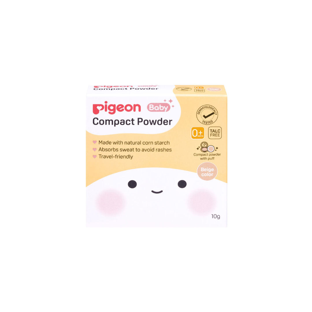 Pigeon Pigeon Baby compact powder with puff (Beige Color) – Pigeon ...