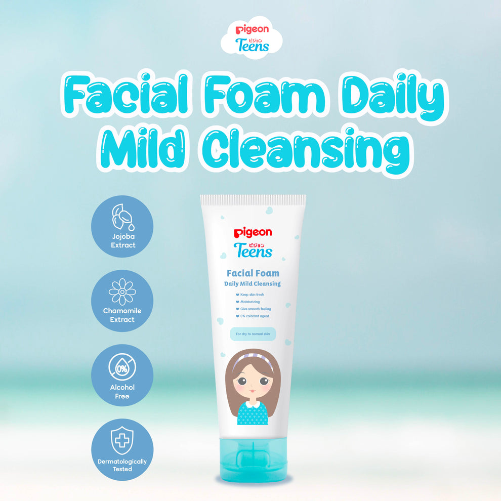 Pigeon Teens Facial Foam - Daily Mild Cleansing 100g – Pigeon Singapore