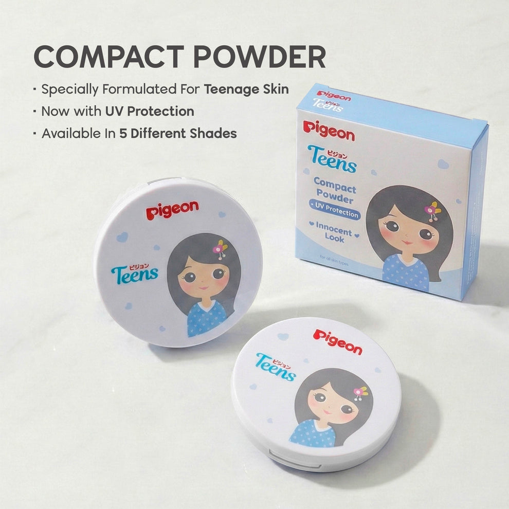 Pigeon Teens Compact Powder + UV Protection 14g – Pigeon Singapore