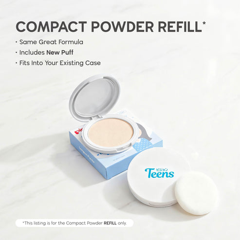 Pigeon Teens Compact Powder + UV Protection 14g (Refill + Puff ...